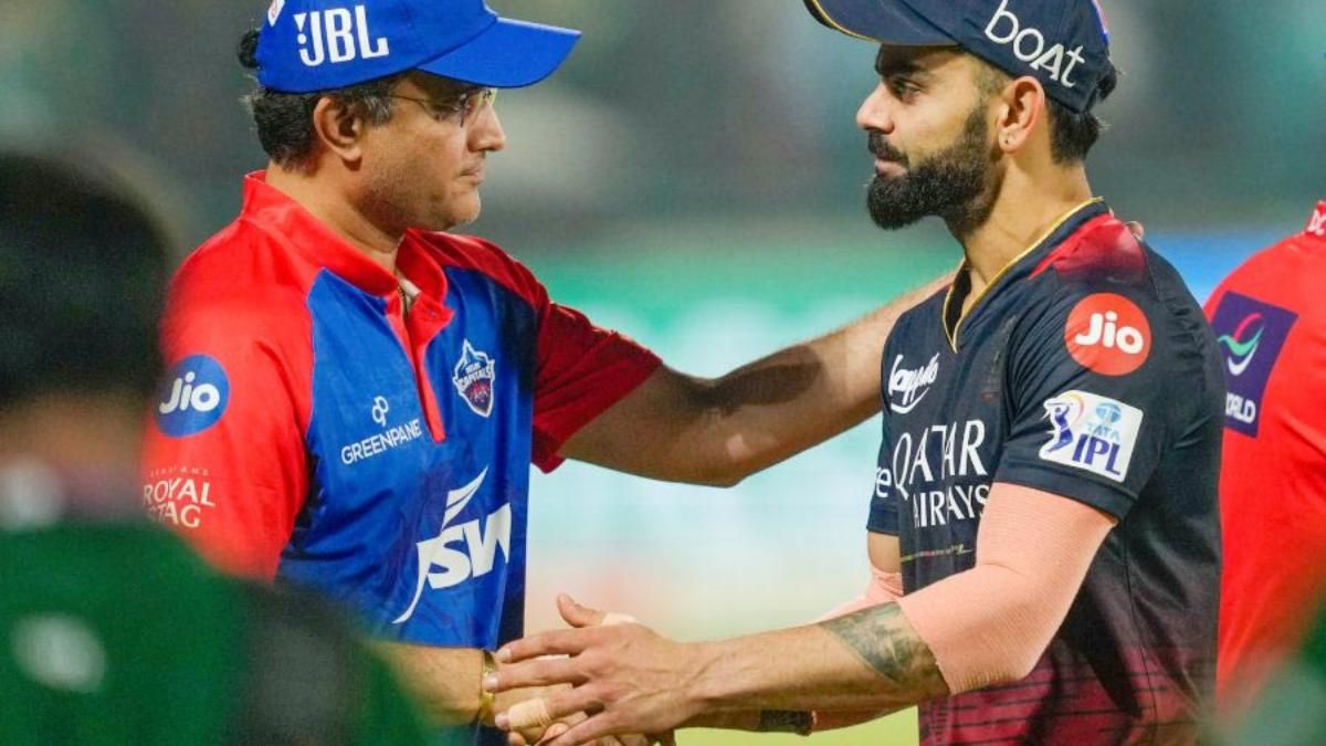 Sourav Ganguly-Virat Kohli Handshake: সৌরভ-কোহলির হ্যান্ডশেক, দূরত্ব কি ঘুচল? - IPL 2023 Virat ...