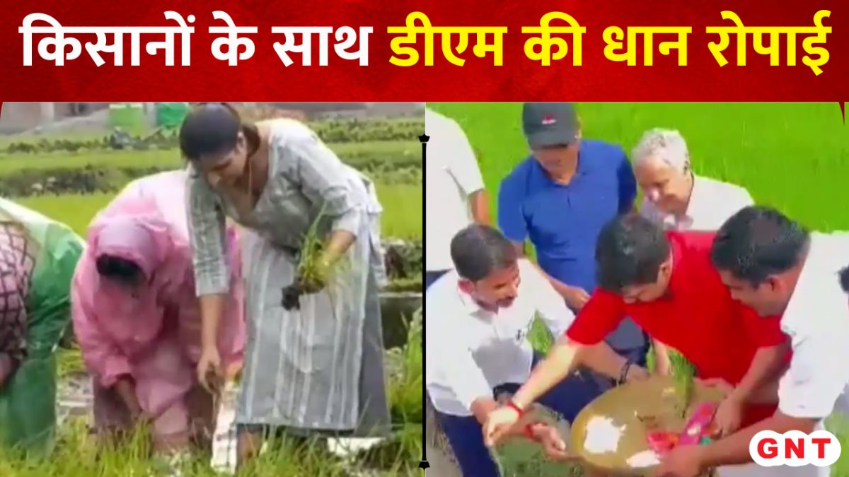 Bageshwar और Kaimur के DM ने किसानों के साथ की धान रोपाई, देखिए वीडियो ...