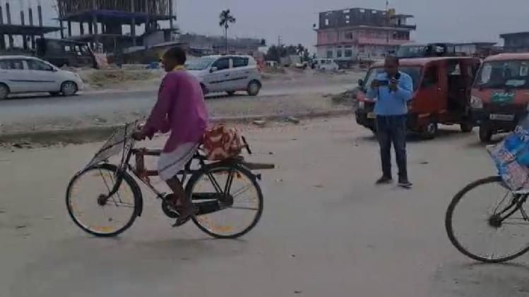 Assam: Specially-abled man successfully completes cycle trip while ...