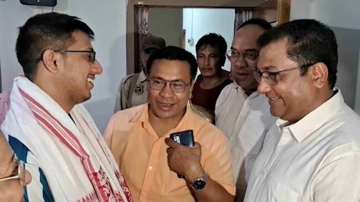 Assam: BJP MLA Rupak Sharma visits Dr Mayur Hazarika's residence, hails ...