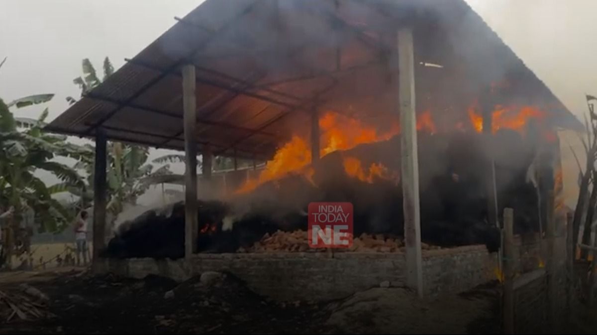 Assam: Massive fire breaks out in Nalbari district
