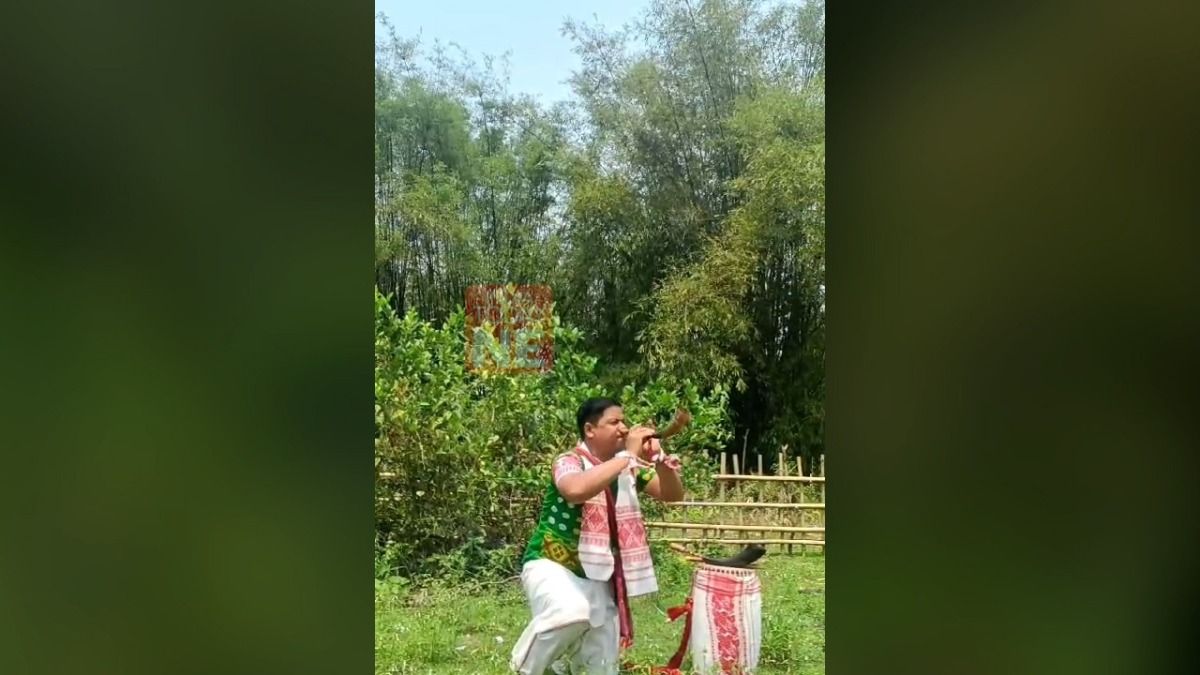 Assam: Man wows with unique nose-played Bihu performance in Chirang district