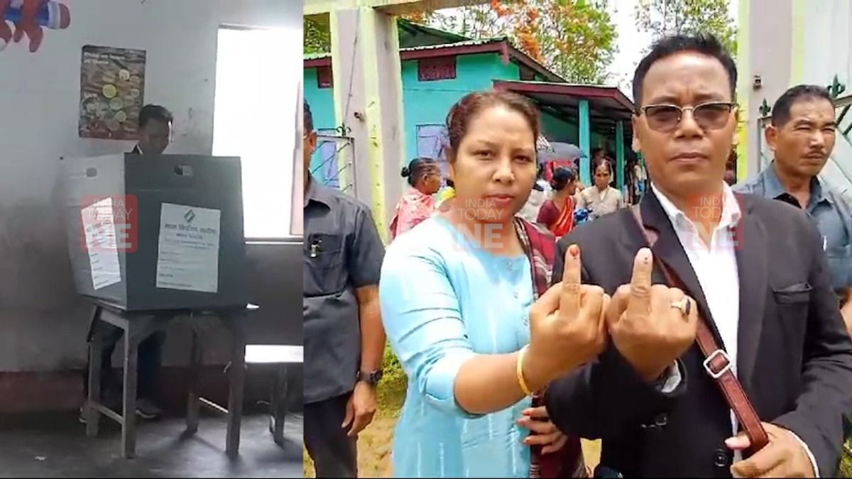 Assam: Former ULFA leader casts his first vote in hometown Rangjuli