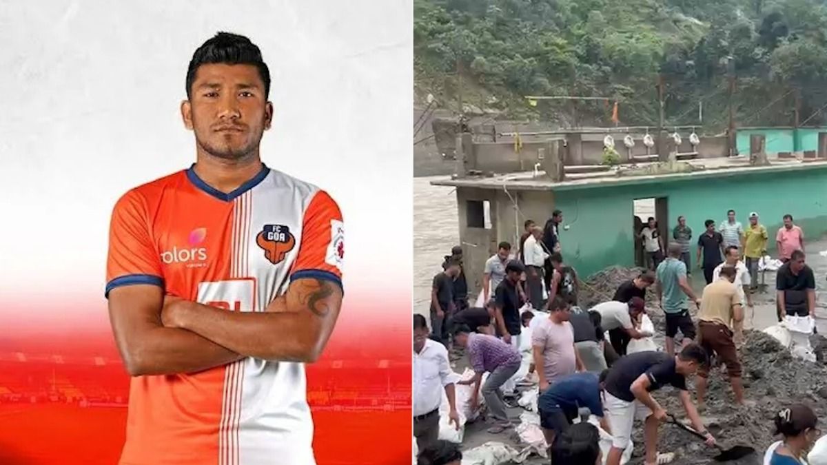 Ex-footballer Nirmal Chettri joins Teesta river flood restoration in Sikkim's Melli