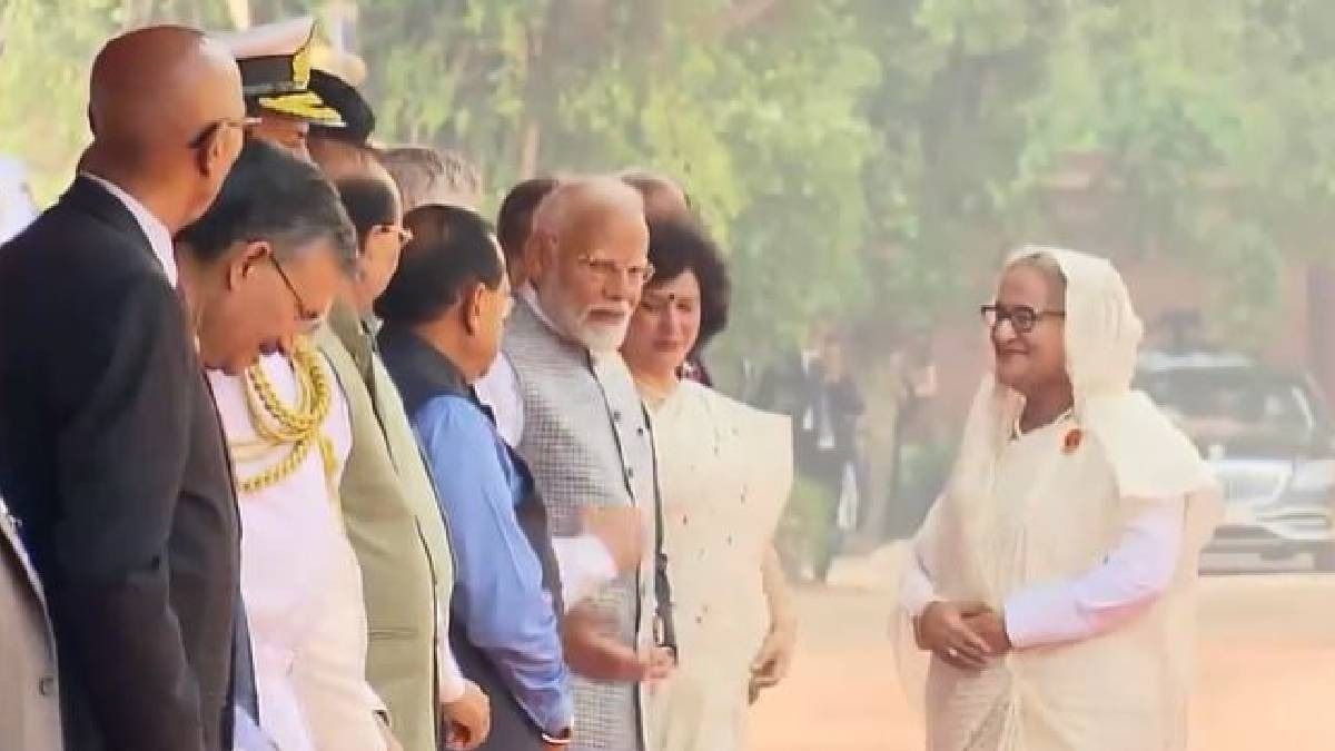 Bangladesh PM Sheikh Hasina receives ceremonial reception at Rashtrapati Bhavan