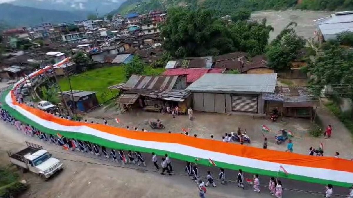 Arunachal: 600-foot-long Indian flag rallied across Seppa in Tiranga ...