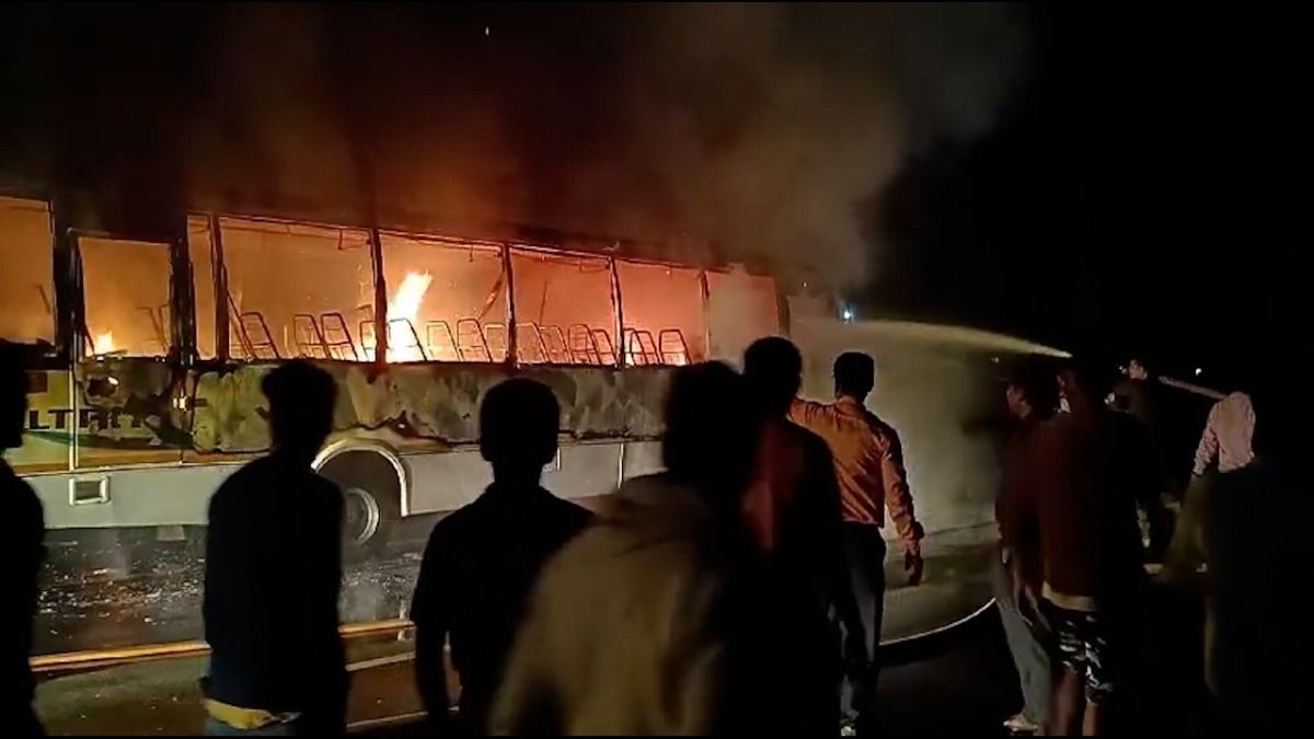 Tripura: Picnic bus engulfs in massive fire after generator blast, 11 ...
