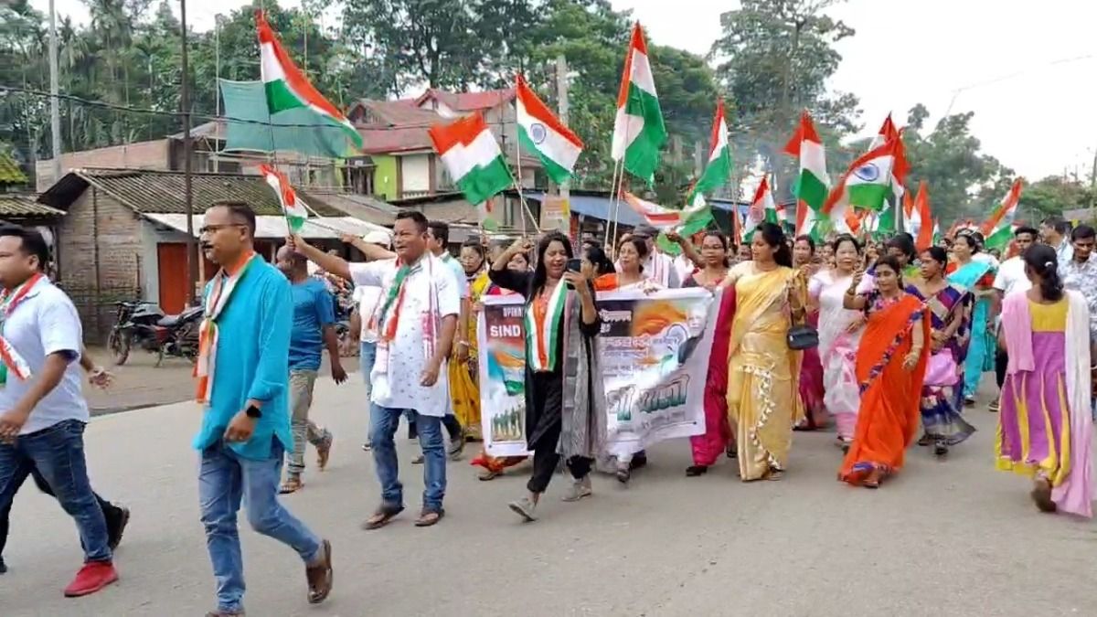 Assam's Ledo hosts tricolor rally thanking Indian Army, PM Modi for ...