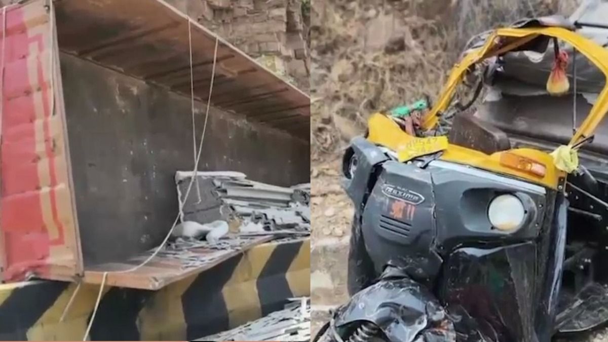 Rewa Accident News - रीवा की 'मौत की घाटी' में भीषण सड़क हादसा, अनियंत्रित ट्रक ऑटो पर पलटा, चली ...