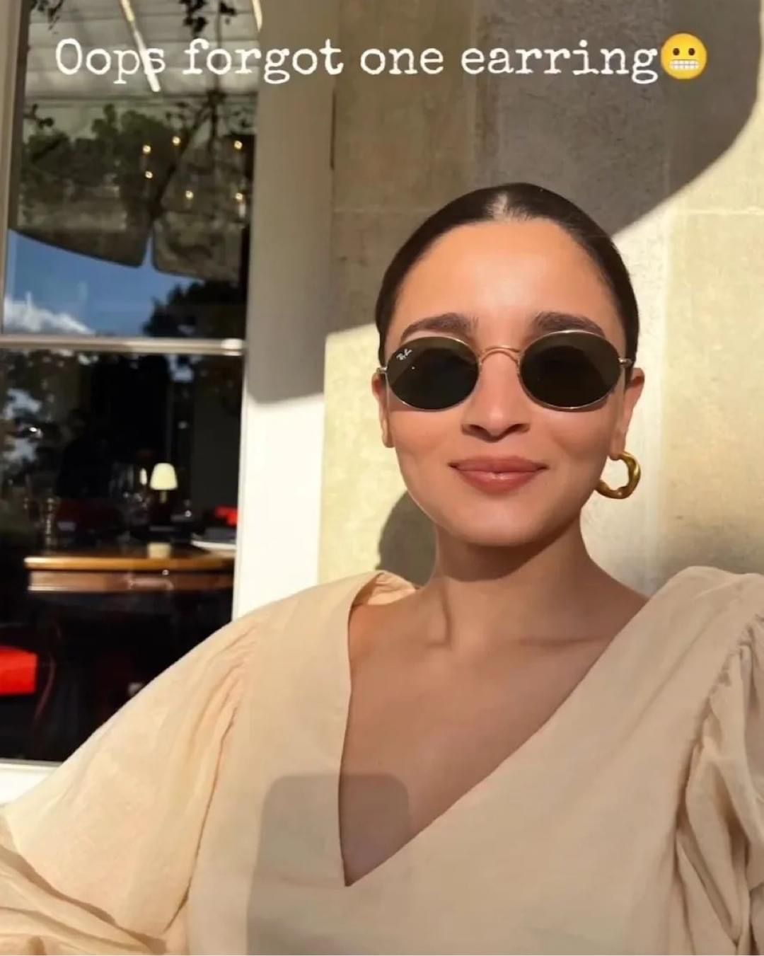 Alia Bhatt And Her Signature Golden Hoop