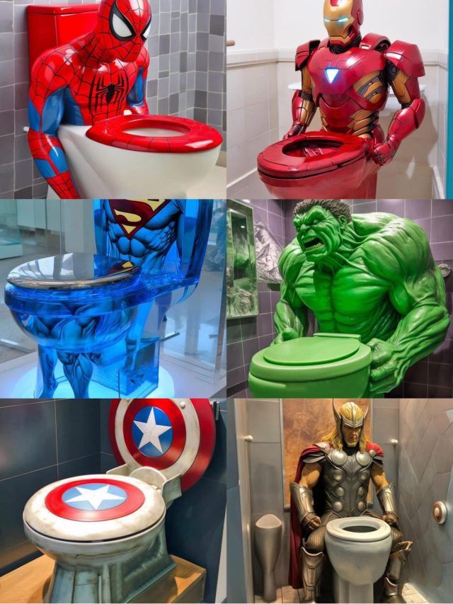 Superhero Toilets For Man-Caves and Home Theater Bathrooms