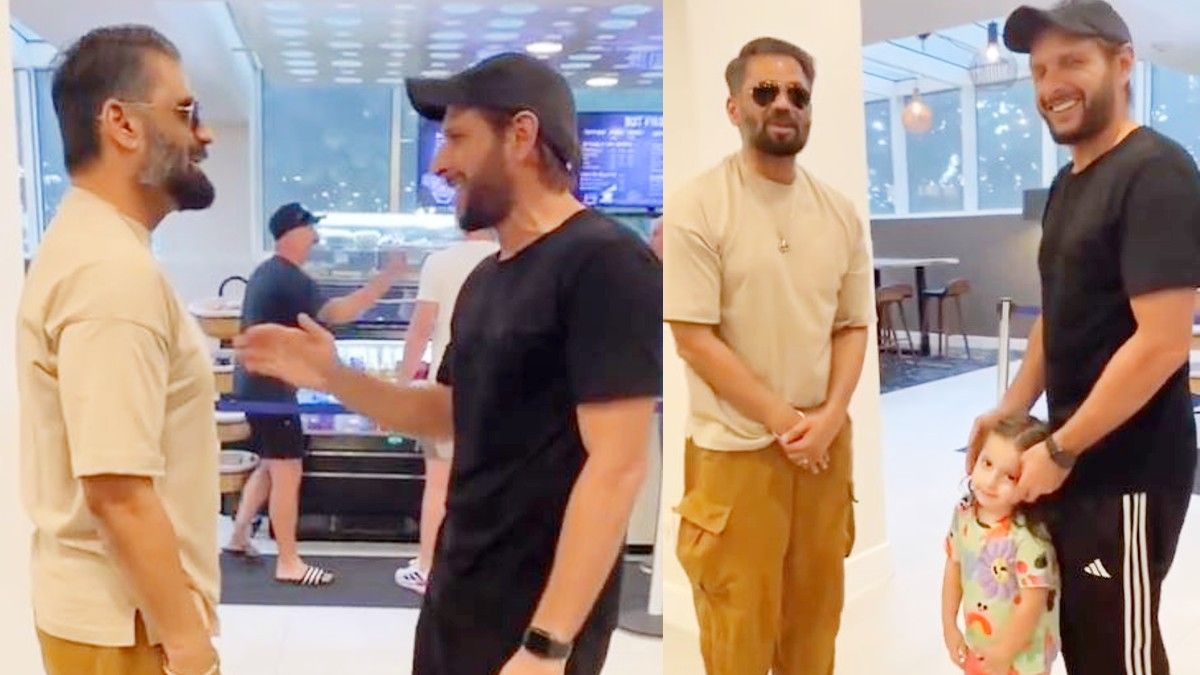 सुनील शेट्टी ने जीता पाकिस्तानियों का दिल! शाहिद आफरीदी की बेटियों पर ...