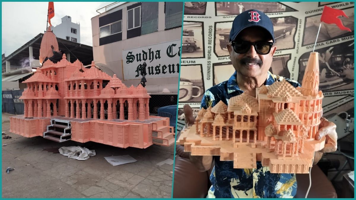 पहियों पर 'राम मंदिर'! शख़्स ने हूबहू बनाई कार, देखें VIDEO - Car ...