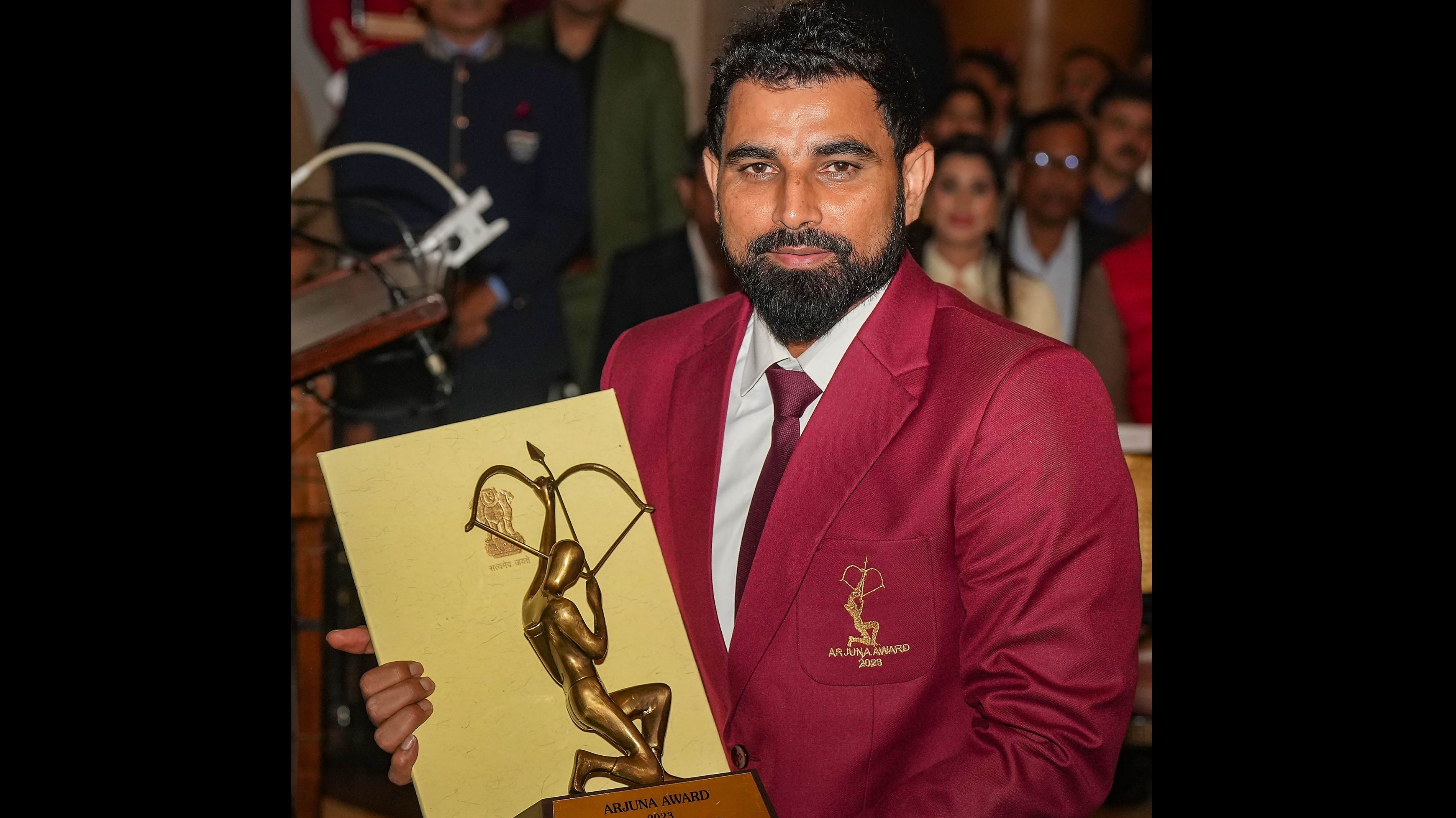 Mohammed Shami received prestigious Arjuna Award in a regal ceremony