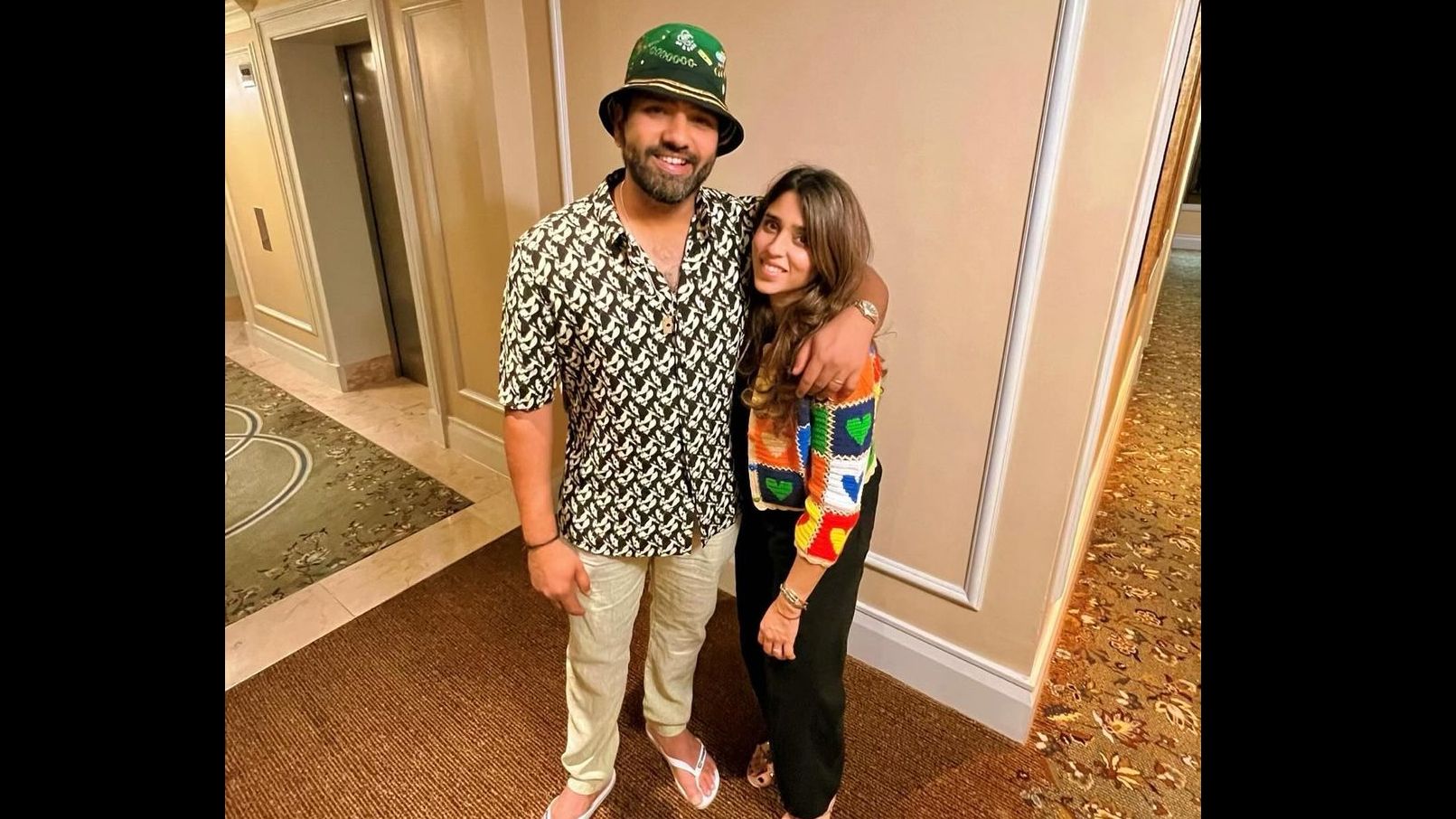 Rohit welcomes New Year 2024 with wife Ritika