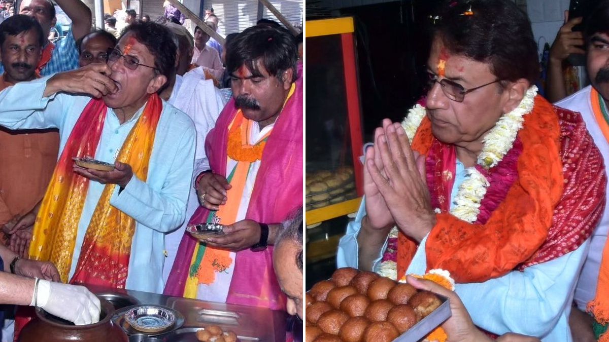 चुनाव प्रचार के बीच 'टीवी के राम' ने खाए गोलगप्पे, बोले याद आ गए स्कूल ...