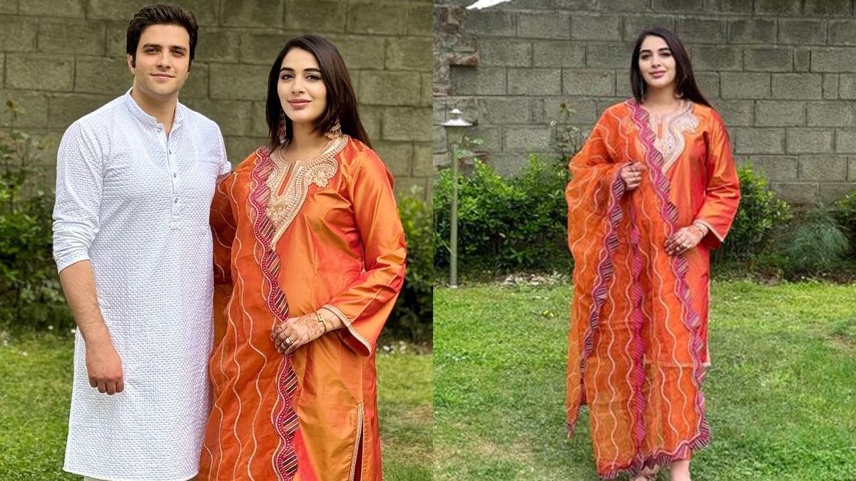 IAS अतहर और डॉ. महरीन ने शेयर की फोटो, देसी लुक में लगे प्यारे, लोगों ...