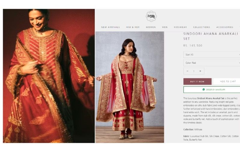 प्रेग्नेंट दीपिका ने अनंत-राधिका की शादी में सिंदूरी सूट पहन लूटी महफिल ...