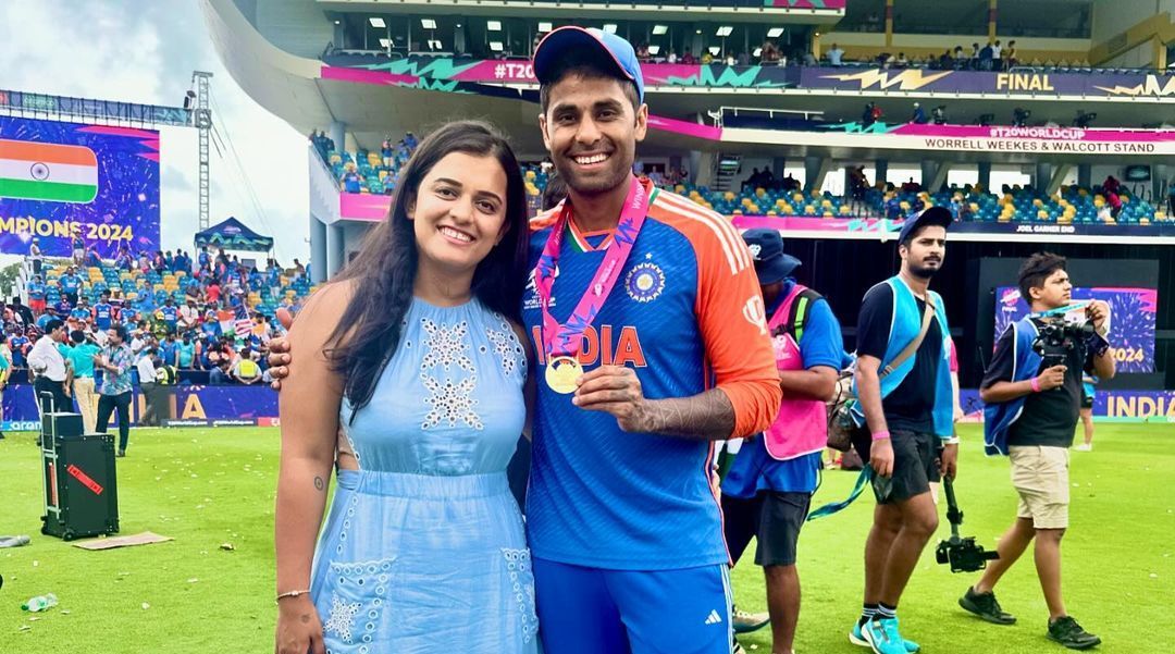 T20 कप्तान सूर्या पर पत्नी ने लुटाया प्यार, लिखा ये इमोशनल पोस्ट ...