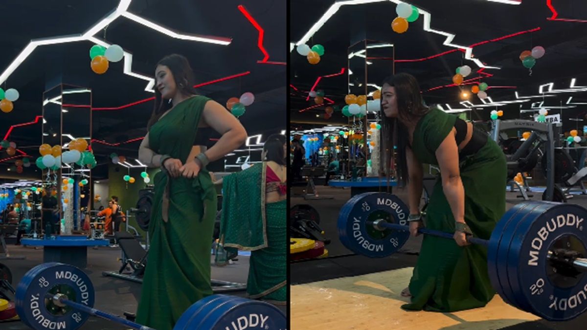 बांधी कमर पर साड़ी और उठा लिया 140 किलो वजन, महिला का वीडियो वायरल ...