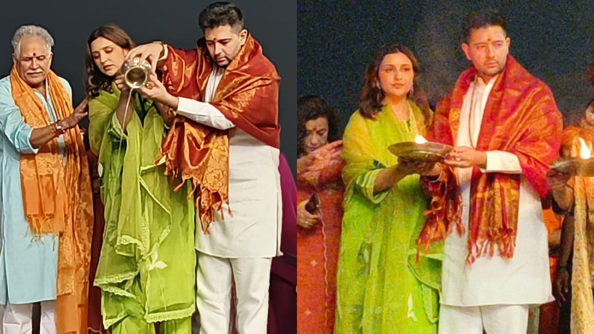 'गंगा मां' की भक्ति में डूबी दिखीं परिणीति चोपड़ा, पति राघव संग की आरती ...