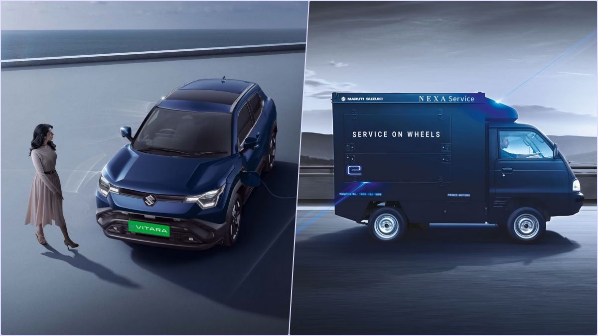 500KM रेंज... 7 एयरबैग, घर पर सर्विसिंग! Maruti e Vitara में मिलेंगे कमाल के फीचर्स - Maruti e ...